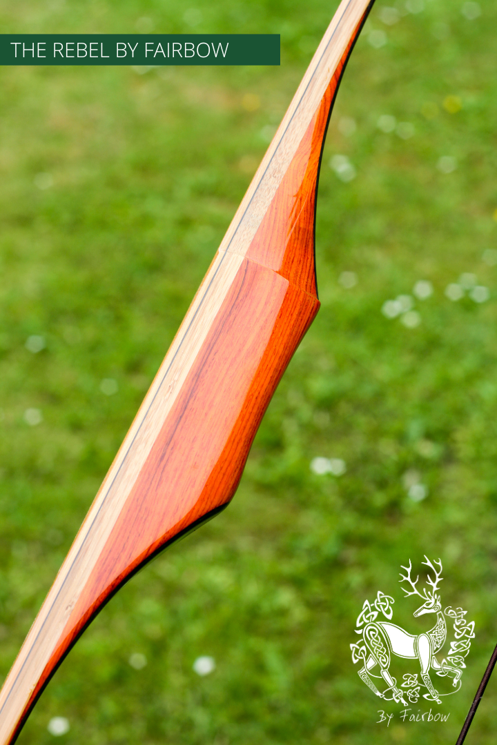 THE REBEL BOW 70@28 YEW CLEAR GLASS, BAMBOO AND SMOKED WALNUT BURL FIN ...