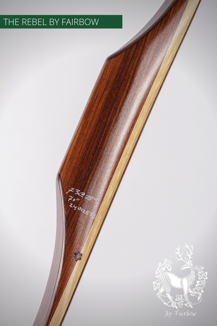 THE REBEL BOW 73@28 CLEAR GLASS, TIGERWOOD, BAMBOO AND ETIMOE VENEER ...