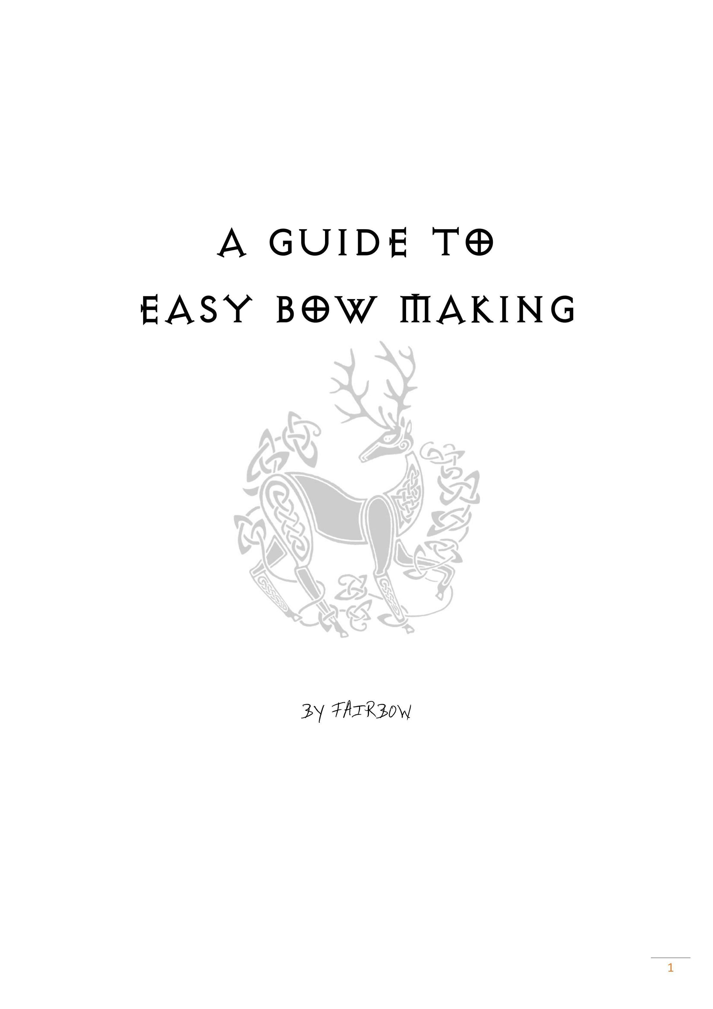 A GUIDE TO EASY BOW MAKING FREE E-BOOKLET – Fairbow