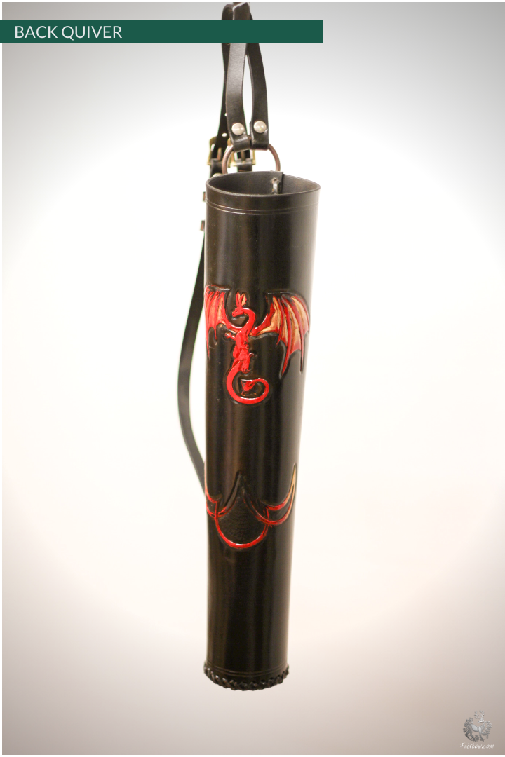 BACK QUIVER WITH CELTIC DRAGON DESIGN – Fairbow