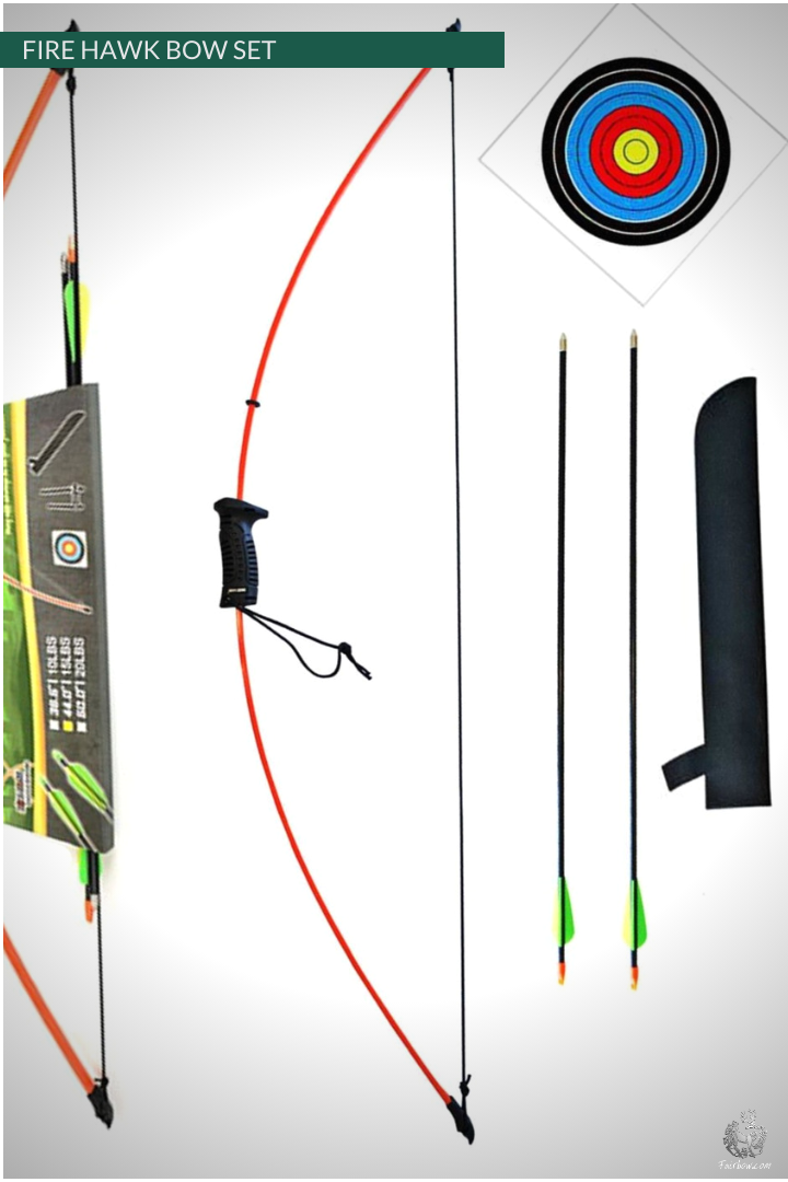 FIRE HAWK YOUTH BOW AND ARROW STARTER KIT – Fairbow