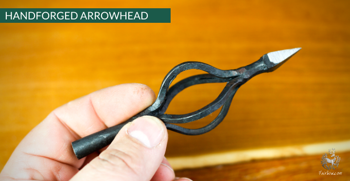FIRECAGE ARROWHEAD, ARROW HAND FORGED 11/32, 3/8, 1/2 – Fairbow