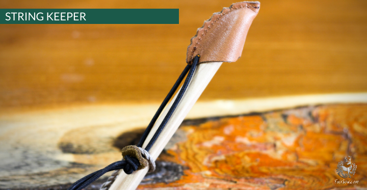 LEATHER STRING KEEPER WITH ELASTIC BAND – Fairbow