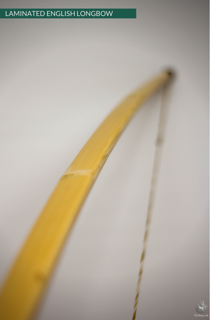 QUAD LAMINATED ENGLISH LONGBOW, MASSARANDUBA, SUPERCORE, BAMBOO 33 LBS ...