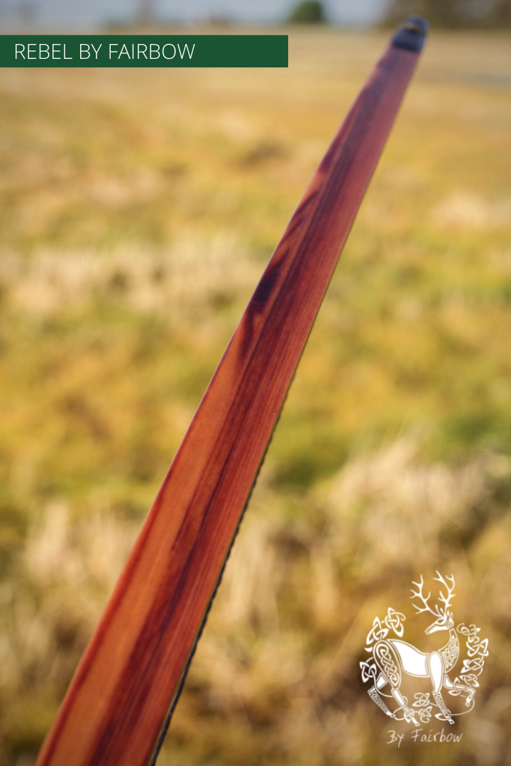 THE REBEL BOW 35@28 CLEAR GLASS, BAMBOO AND YEW FINISH – Fairbow