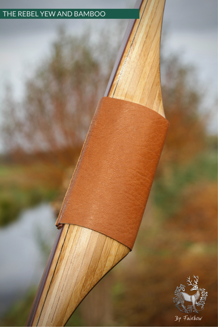 THE REBEL BOW 44@28 CLEAR GLASS, BAMBOO AND YEW FINISH – Fairbow